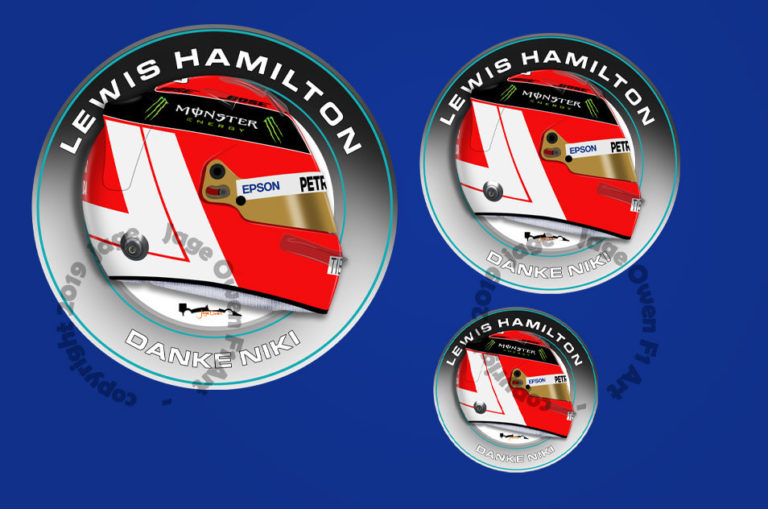 Lewis Hamilton – 2019 Niki Lauda Helmet Circle – Scuderia GP