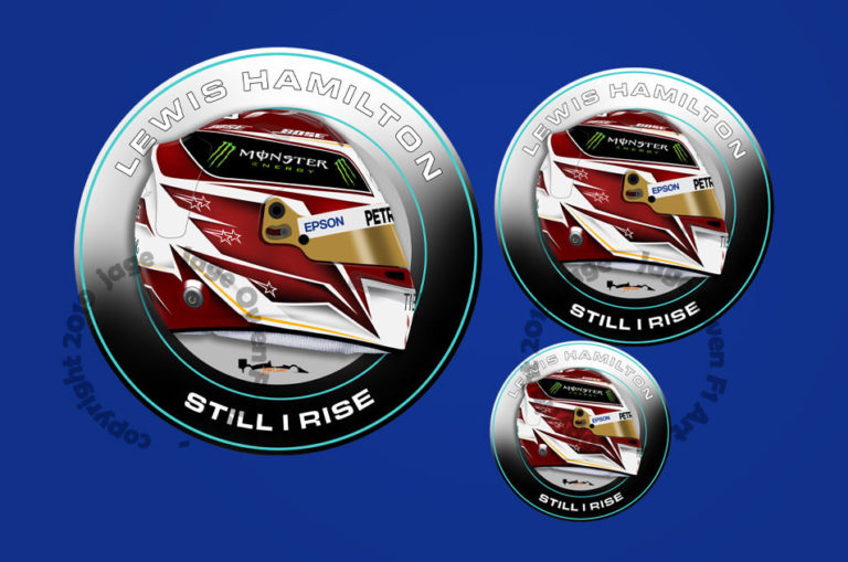 Lewis Hamilton – 2019 Helmet Circle Still I Rise – Scuderia GP