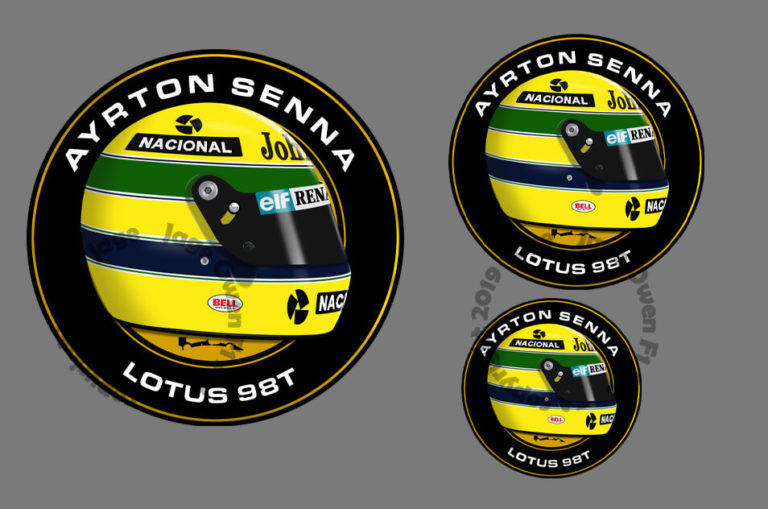 Ayrton Senna -1986 – “Lotus 98T” Circle – Scuderia GP