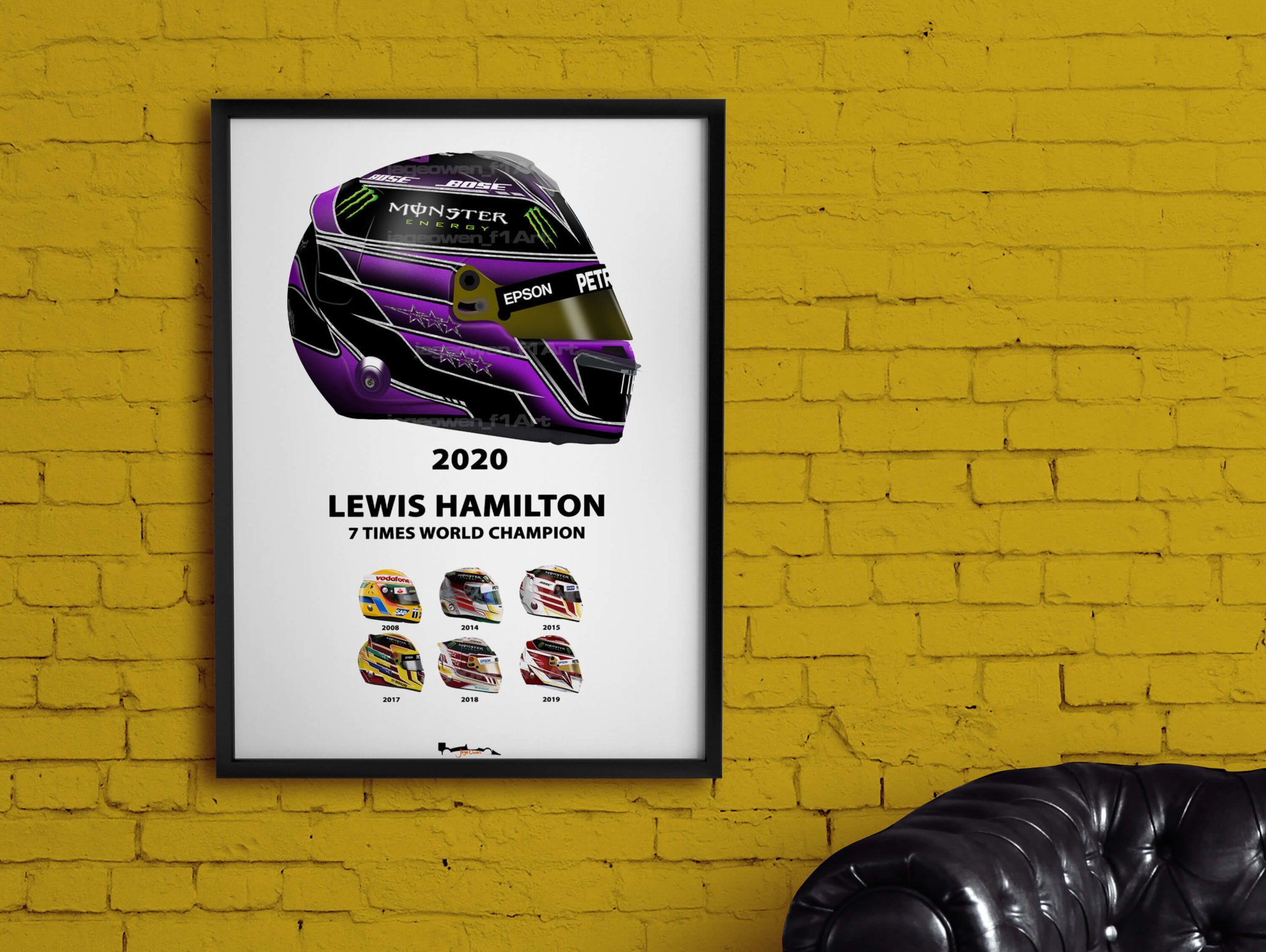 Lewis Hamilton – 7 Times World Champion White – Scuderia GP