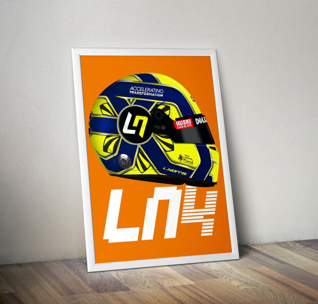 Lando Norris – 2021 Helmet LN4 – Scuderia GP