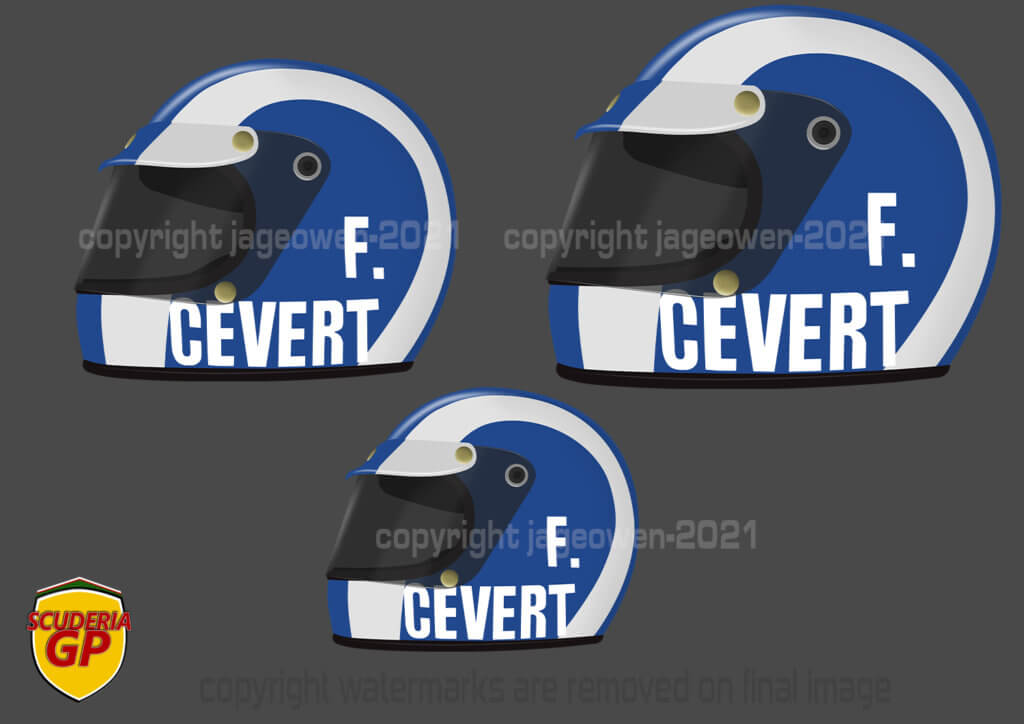 Francois Cevert – 1971 F1 Helmet Left – Scuderia GP