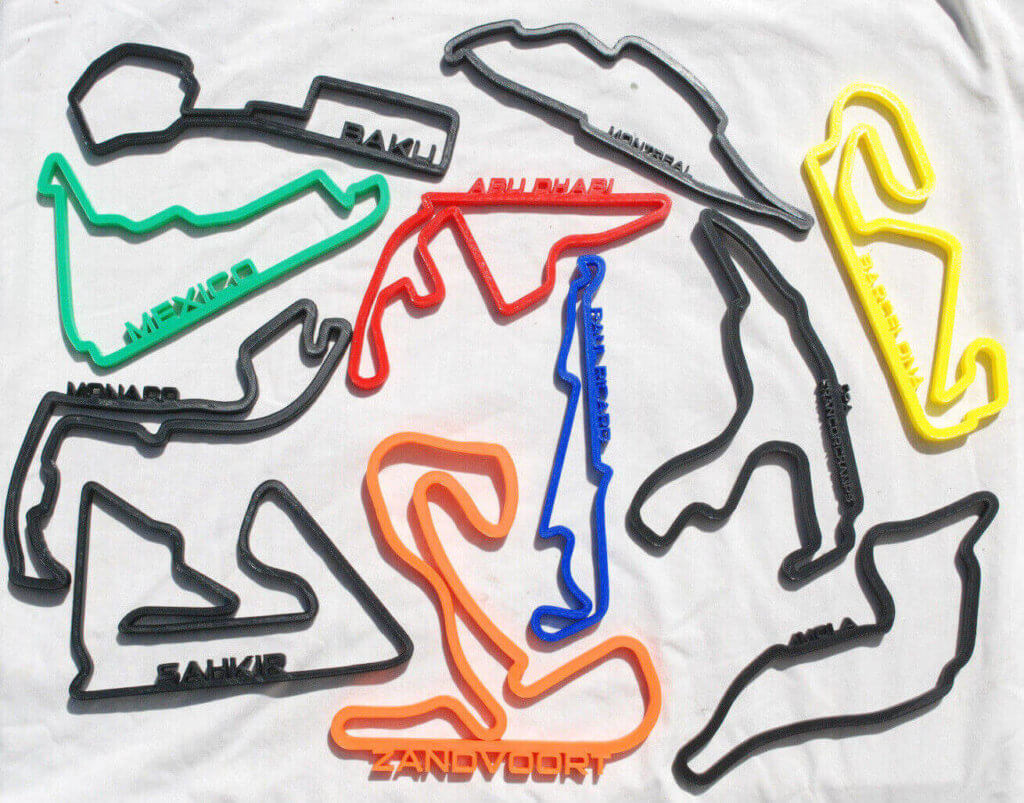 2024 F1 3D Printed Track Circuit Wall Art – Scuderia GP